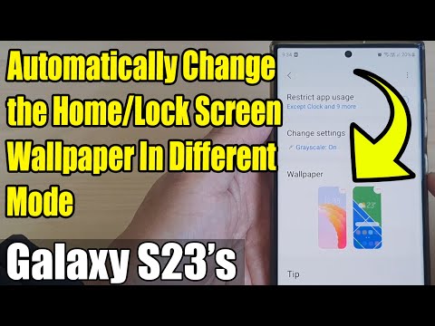 Galaxy S23's: How to Automatically Change the Home/Lock Screen Wallpaper In Different Modes