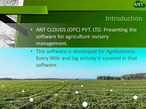 Agriculture Nursery management Software