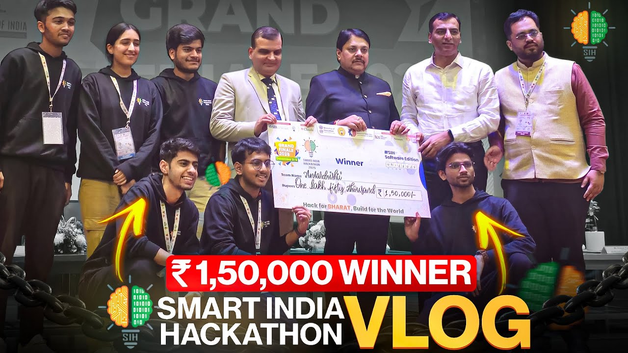 We won the Smart India Hackathon 2025 🏆 | SIH vlog