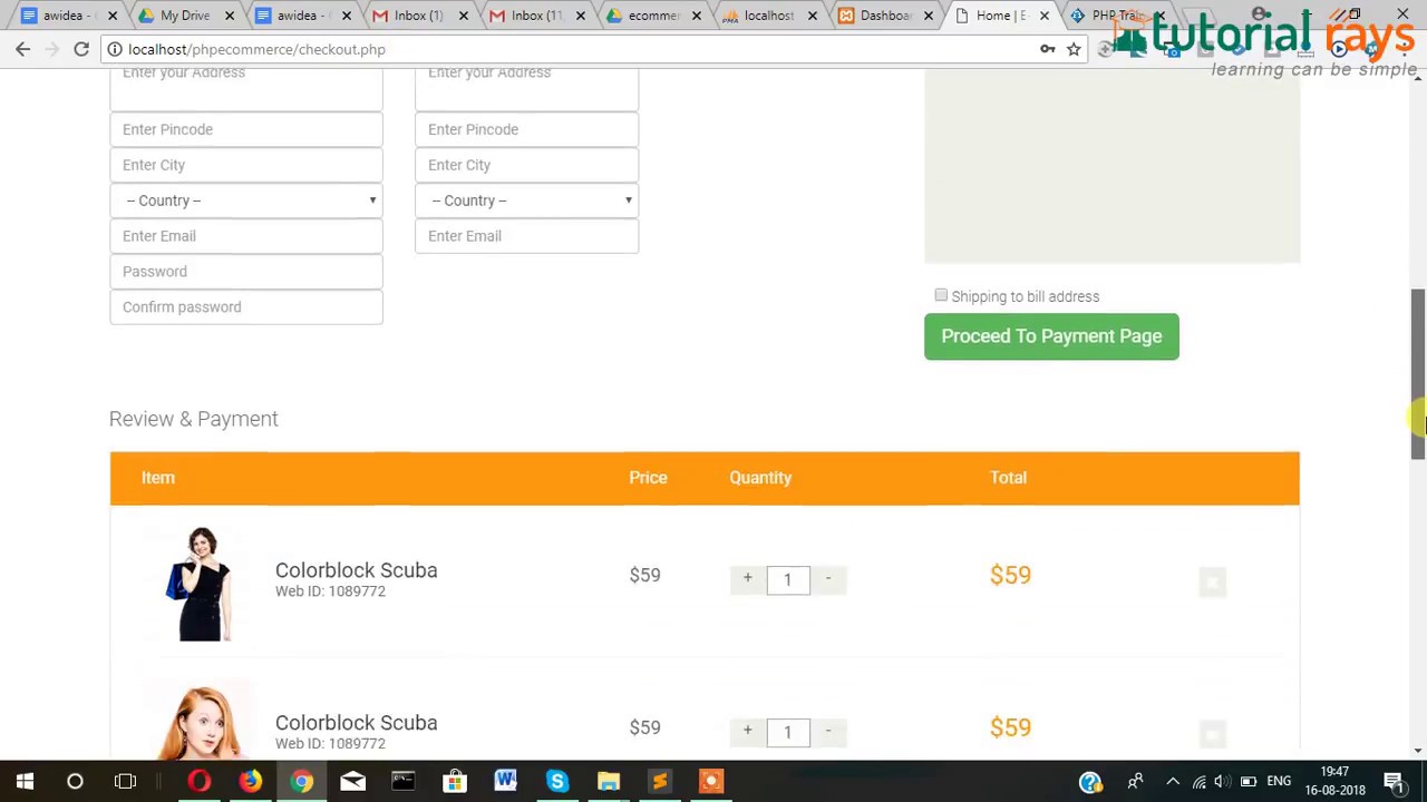 PHP/MySql e-commerce website development part-19 | Tutorial Rays - By Umar Rahman