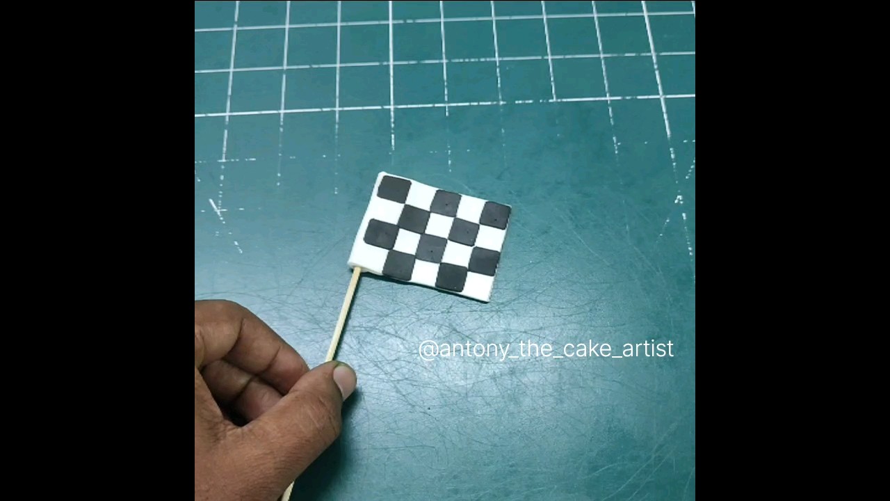 how to make formula one flag using fondant | cake | cakes #shorts #ytshorts  #shorysfeed