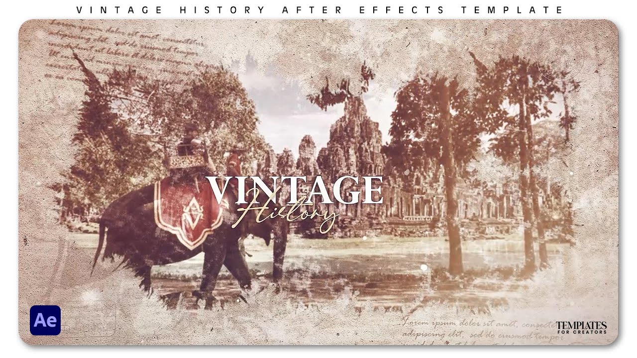 Vintage History - After Effects Template | Free Download | Templates for Creators