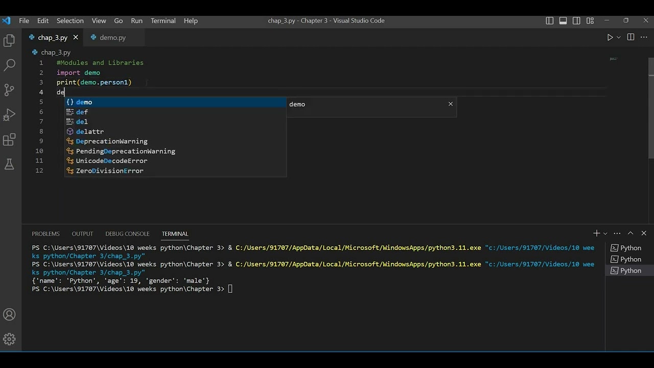 Chapter 3.4 | Modules and Libraries in Python