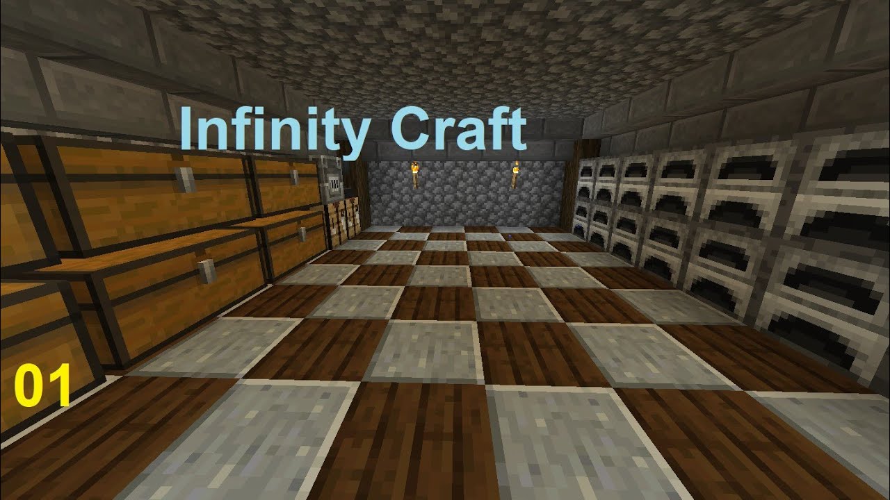 Infinity Craft Episode 1 - a Nice Starter Base