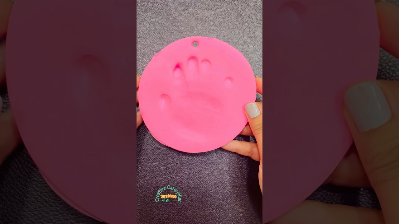 Hand impression of your baby! These hands will grow fast soon! #shorts #youtube #baby #newmom #diy