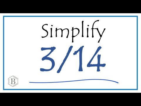 How to Simplify the Fraction 3/14