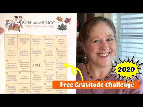 Free Gratitude Challenge for 2020