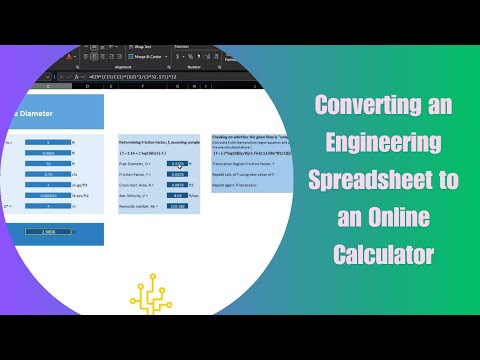 Converting an Engineering Excel Spreadsheet into an Online Calculator