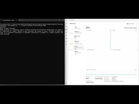 Running Llama-3.2 on Intel Core Ultra 7 165H Processor using Win11