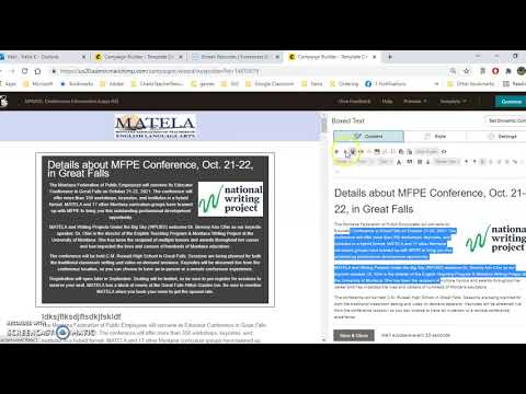 Duplicate a Mailchimp Campaign and edit
