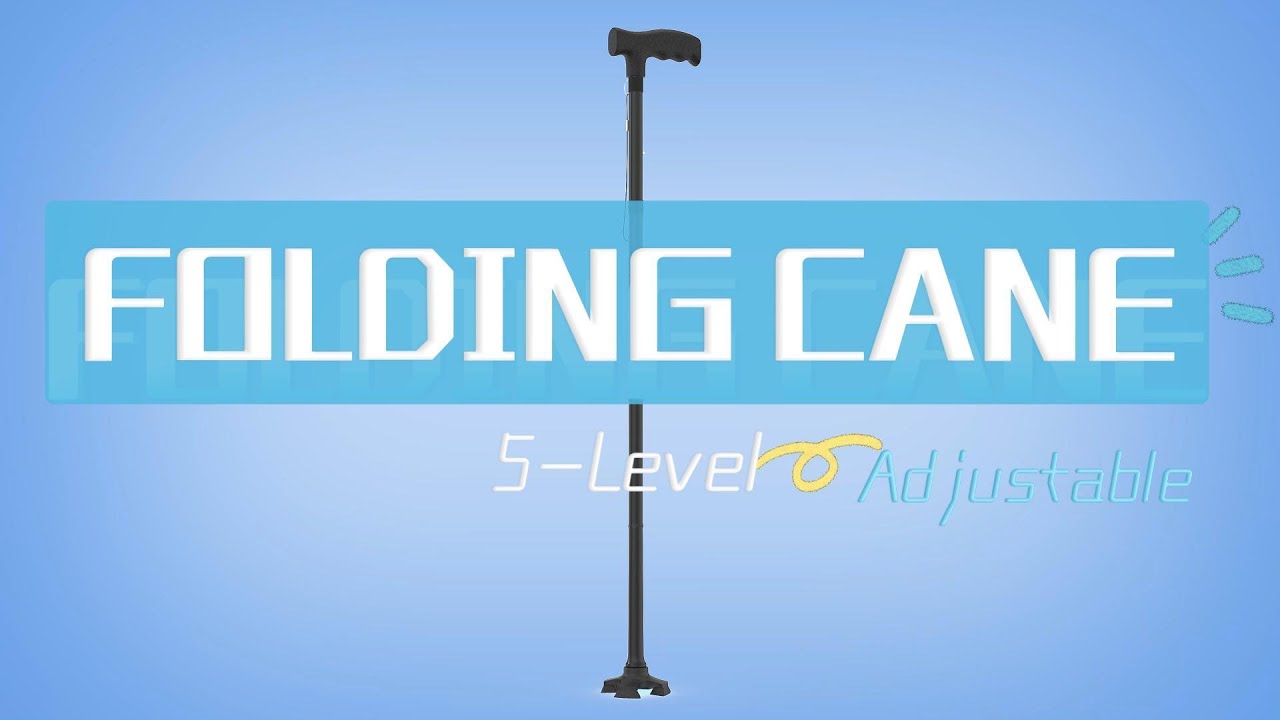 SupreGear 5-Level Adjustable Folding Cane (B0BVHT1WGG)