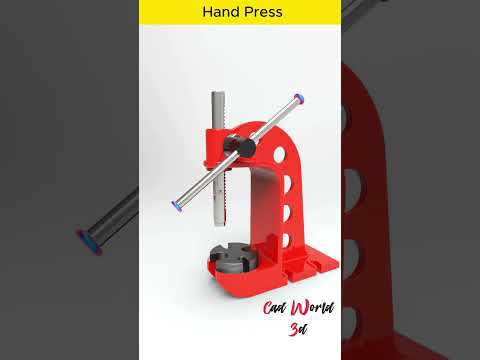 Hand Press #autocad #engineering #mechanical #mechanism #solidworks #3d #cad