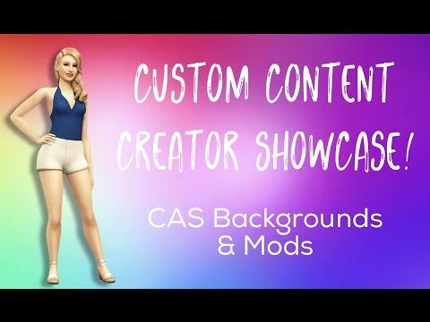 Sims 4 Custom Content Creator Showcase: Custom CAS Backgrounds & Mods!