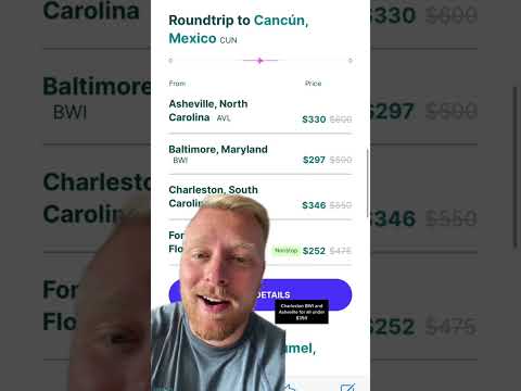 Round trip to Cancun for $252 … sign us up for that‼️