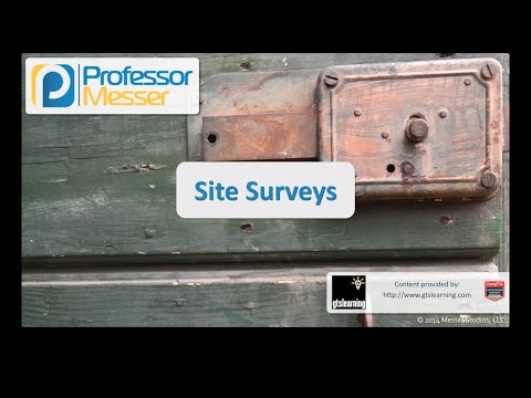 Site Surveys - CompTIA Security+ SY0-401: 1.5