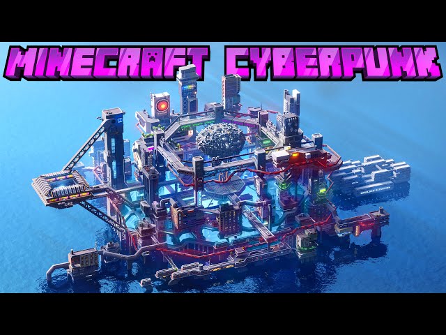 Cyberpunk City - Java & Bedrock Minecraft Map