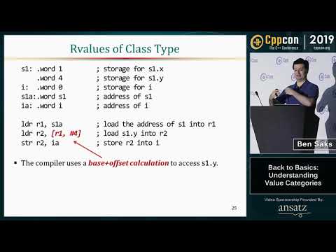 Back to Basics: Understanding Value Categories - Ben Saks - CppCon 2019