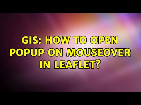 GIS: How to open popup on mouseover in Leaflet?