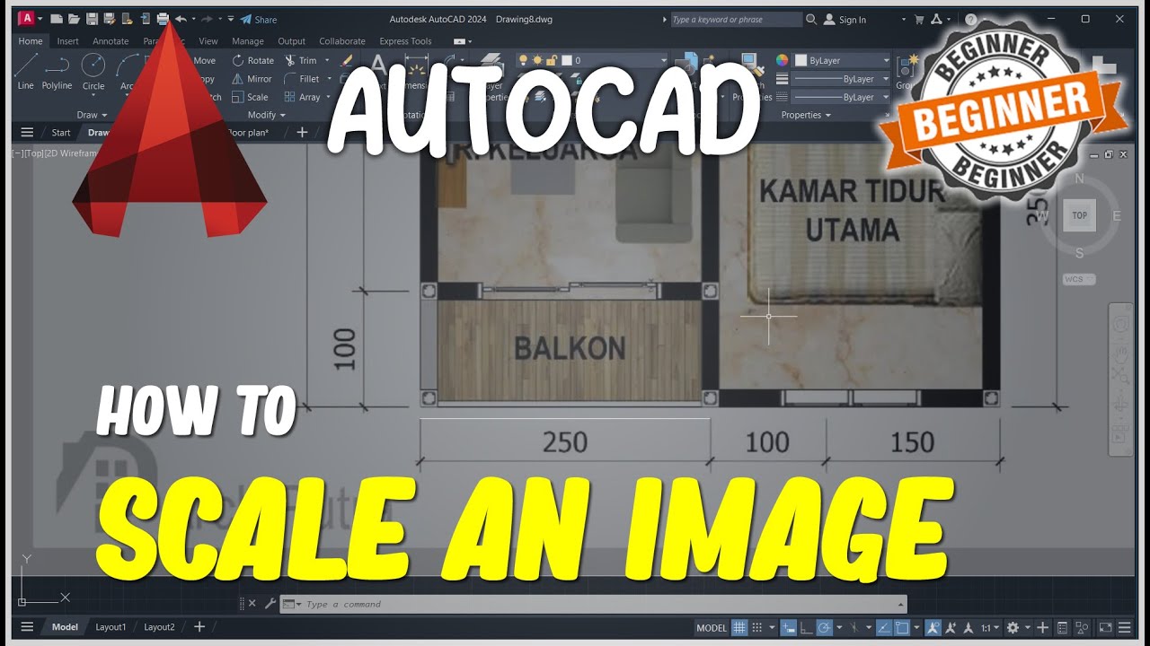 AutoCAD How To Scale An Image