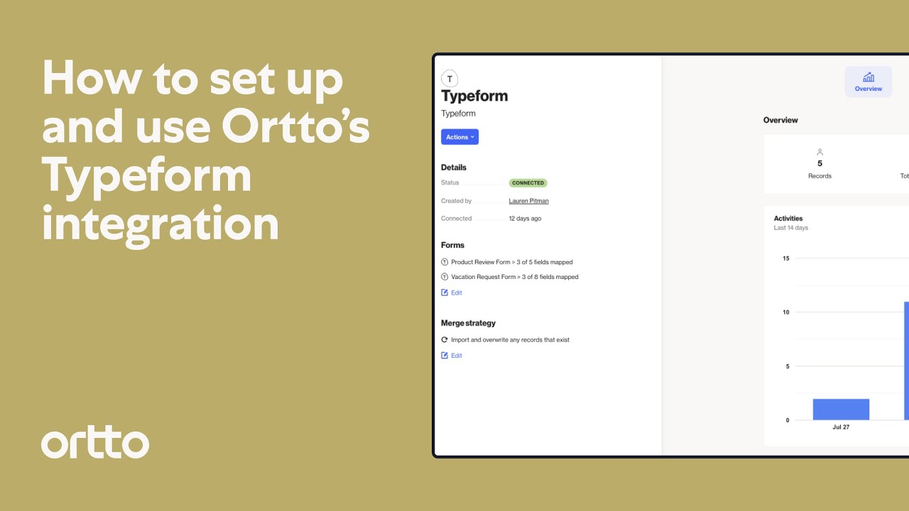 How to use Ortto's new Typeform integration