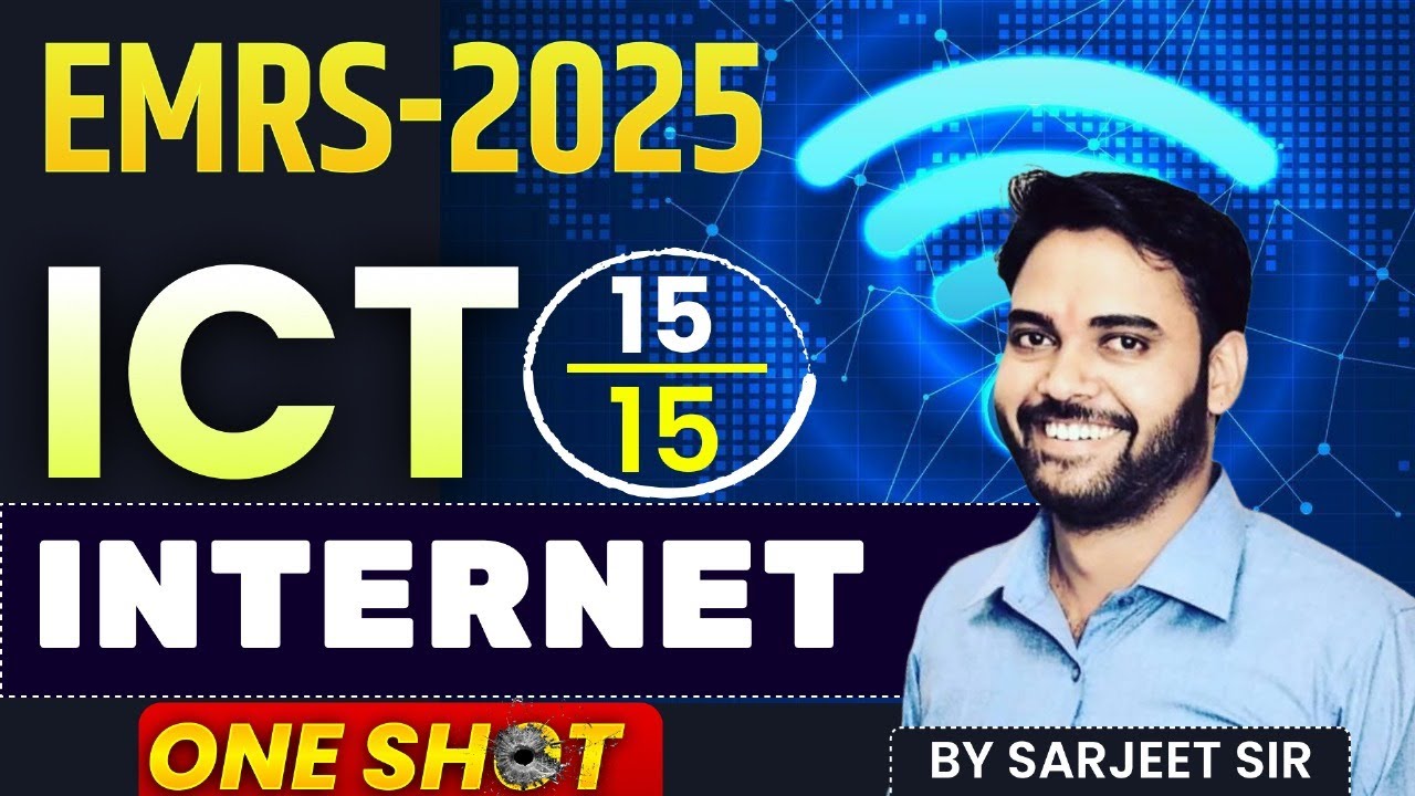 EMRS 2025 ICT | INTERNET One Shot Class | Complete ICT Notes in 1 Video | EMRS Teaching Exam 2025