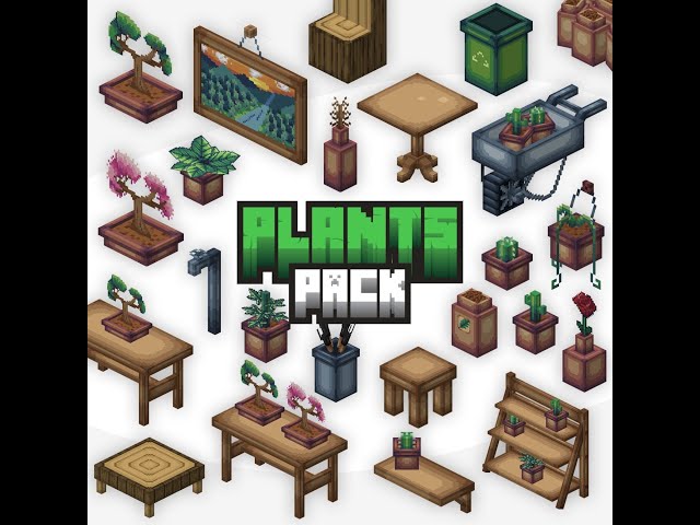 Plants Furniture Pack Minecraft Texture Pack