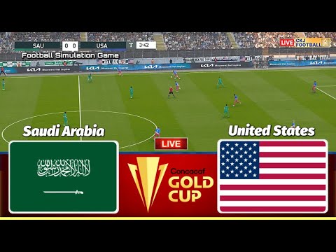🔴Saudi Arabia Vs USA | 2025 Concacaf Gold Cup: North & Central America | Simulation Pes 21 #goldcup