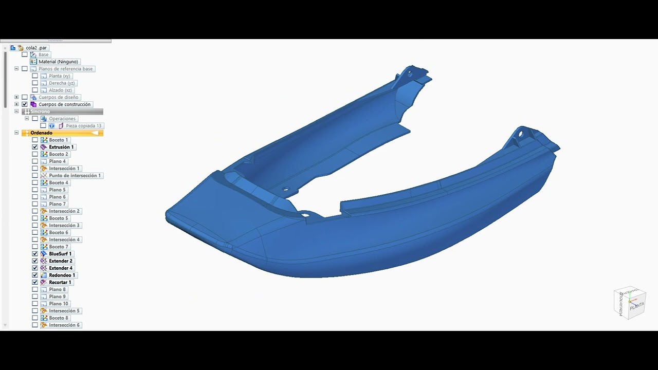 Ingeniería inversa de escaneo 3D en Solid Edge