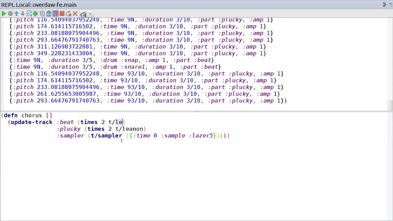 Major Lazer covered with Clojure