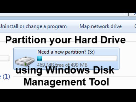 Tutorial: Partition your Hard Drive using Windows Disk Management Tool