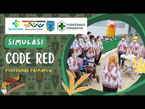 SIMULASI CODE RED DI PUSKESMAS - AKREDITASI PERDANA PUSKESMAS PRIMAPUN ASMAT PAPUA SELATAN