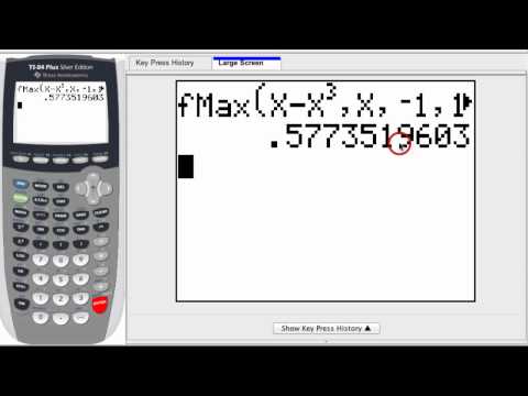 Graphing Calculator - Relative Maximum
