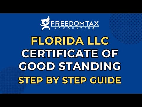 How To Get A Florida Certificate of Status For An LLC (Step by Step Guide)