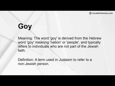 Goy Meaning