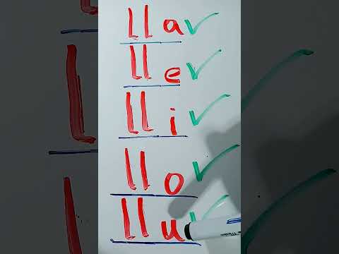 sound in Spanish of syllables: lla,lle,lli,llo,llu. sonidos de las sílabas: lla,lle,lli,llo,llu 🔥 👍