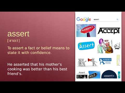Assert : C1 level english vocabulary lesson, www.LipLix.com