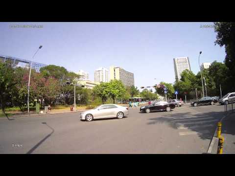 Conkim Carcam GS9000 Dashcam Recorder Video Demo (Sunny Day) AMBA0002.MOV 1080P 30FPS
