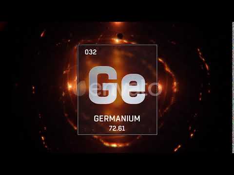 Germanium as Element 32 of the Periodic Table on Orange Background | Motion Graphics - Envato el...