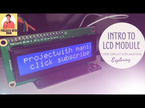 How to interface 16X2 LCD Display With Arduino || LCD Display Tutorial 1 || #projectswithmani