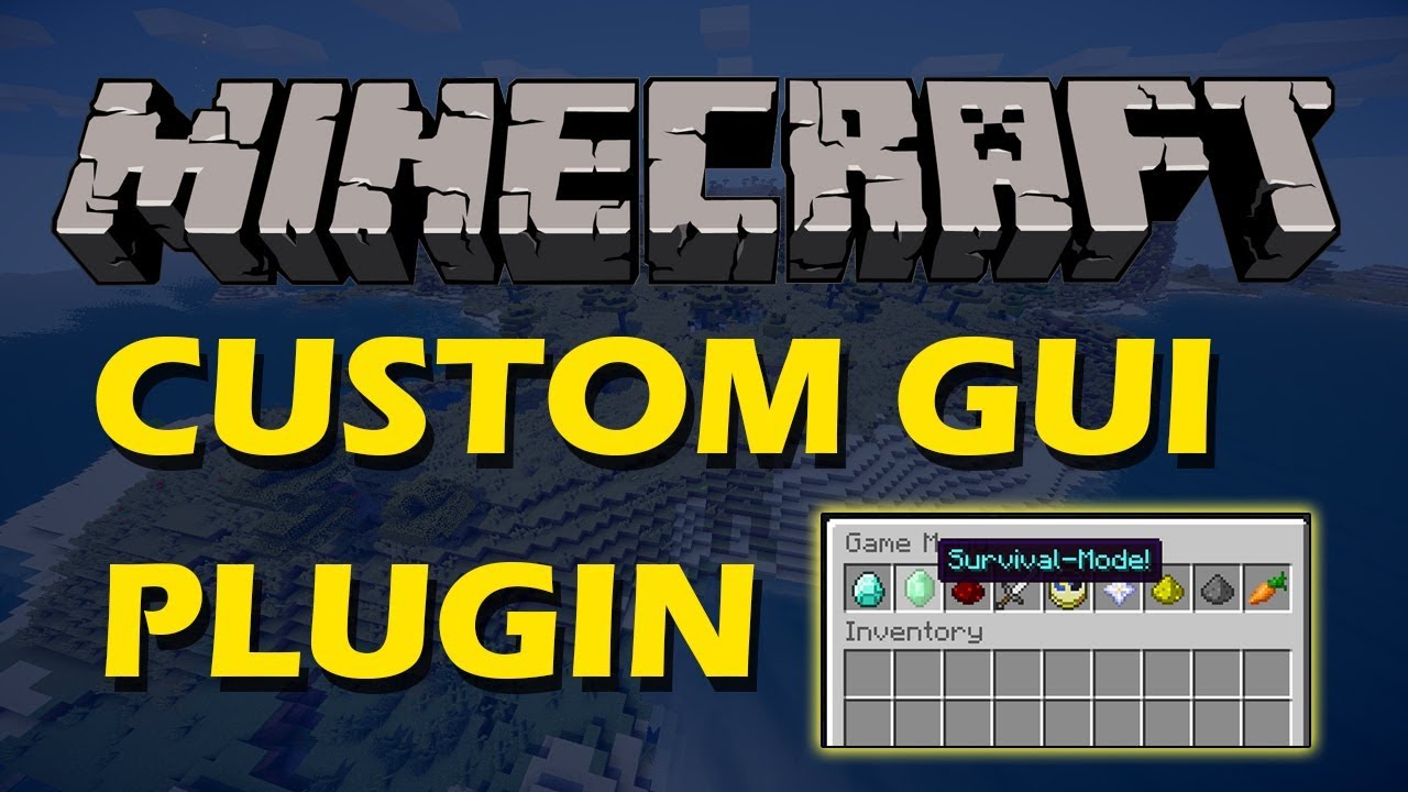 Create your own GUI's in Minecraft with Custom GUI Plugin