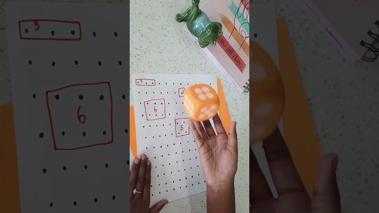➕Dot math- Low prep activity using dice
