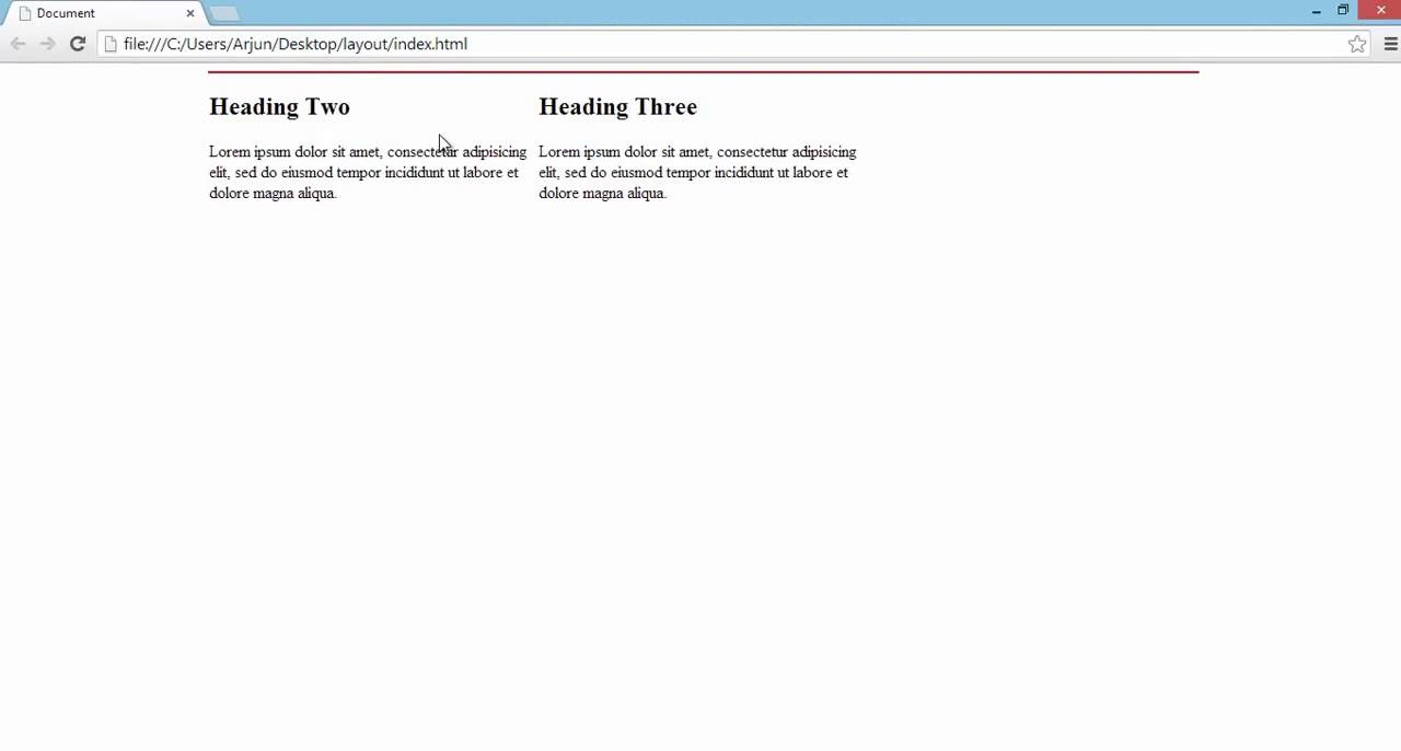 HTML CSS   Three Column Layout 720p