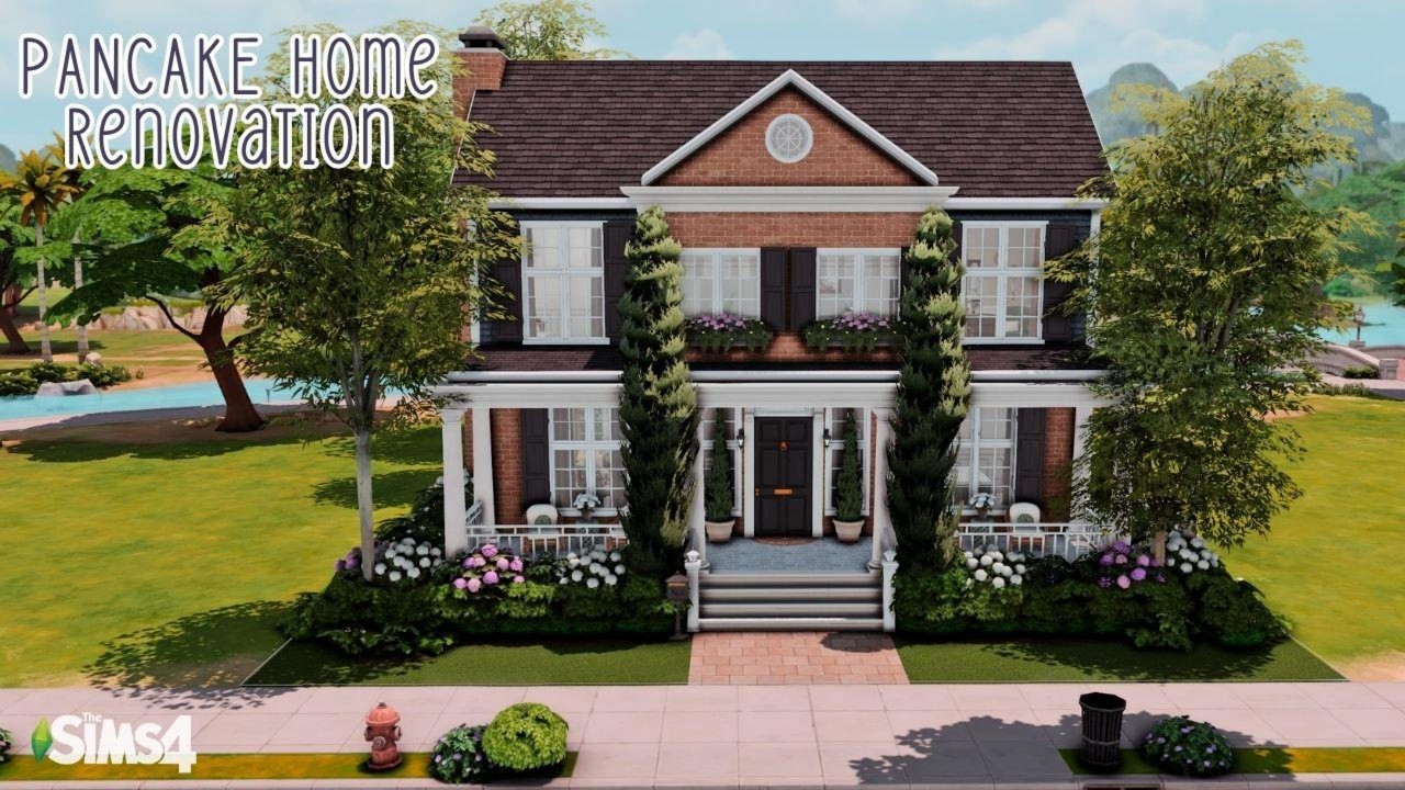 Pancake Home Renovation // The Sims 4 Speed Build with CC