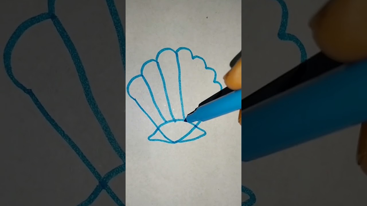 How to Draw Sea shell Easy