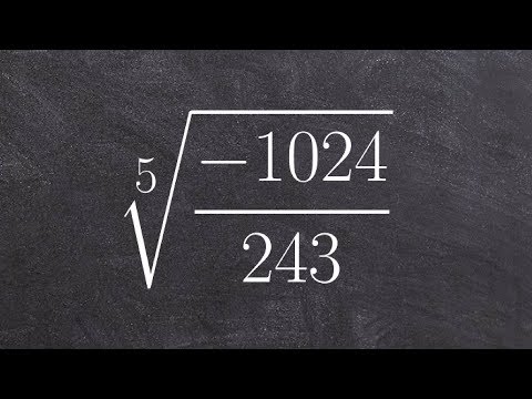Simplifying the fifth root of a rational number