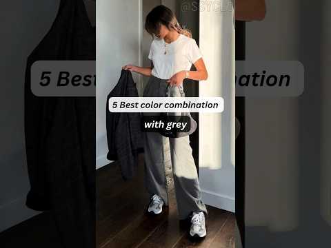 color combos with grey #fashion #styling #colorcombinations #shorts