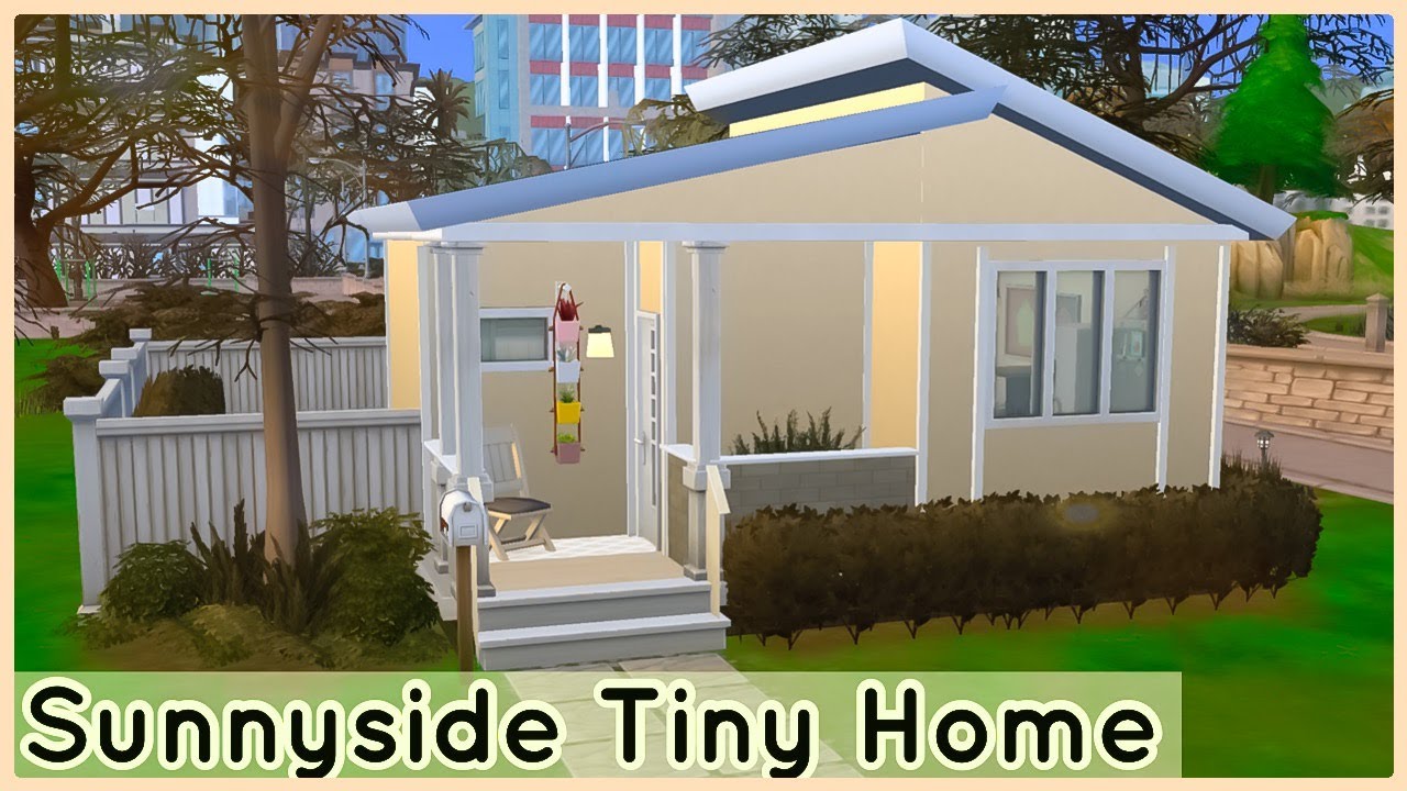 Sunnyside Tiny Home | Sims 4 Speed Build | No CC | Base Game + Tiny Living Only!