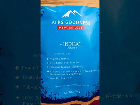 ALPS GOODNESS Indigo Powder🔥#alpsgoodness #hairgrowth #dandrufffreehair #purplle #shorts