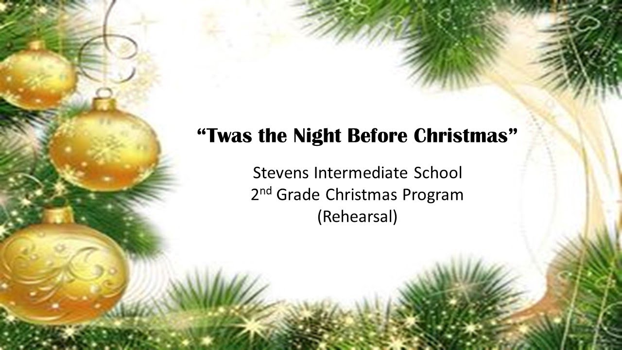 Stevens Intermediate School - 2nd Grade Christmas Program (rehearsal)