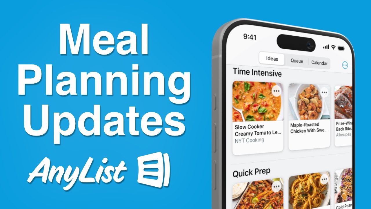 Meal Planning Updates